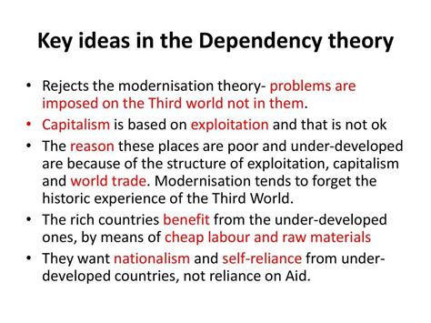 Dependency Theory Theory Of Underdevelopment Political Science Solution