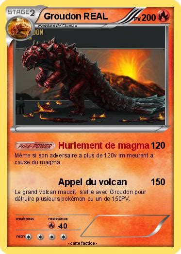 Pokémon Groudon Real Hurlement De Magma Ma Carte Pokémon