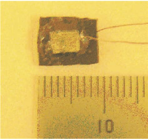 Photograph Of The Haptic Sensor Tip Made From Mcf Conductive Rubber Download Scientific Diagram