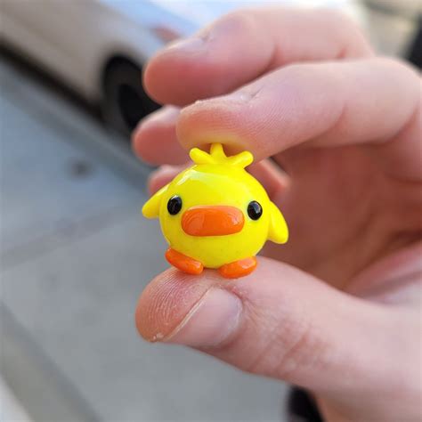 Little Spring Chick Handmade Polymer Clay Figurine Etsy Cute