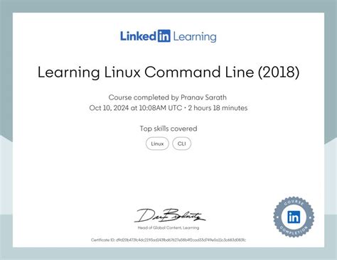 Linux Commandline Systemadministration Continuouslearning