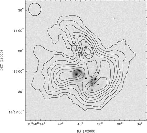 Gr 8 H 3 Boxes On Total H I Column Density Contours And H Gray Download Scientific