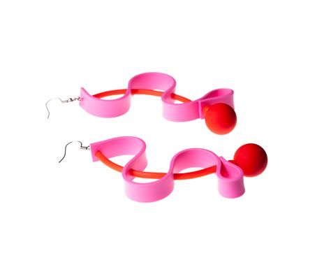 Pink Earrings Statement Dangle Earrings Long Summer Earrings