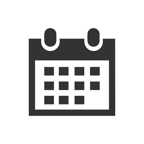 Vector Illustration Of Calendar Icon Date Calendar Simple Icon Vector On White Background