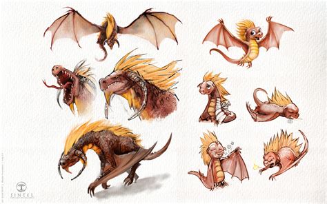 Dragon Concept Art Cartoon