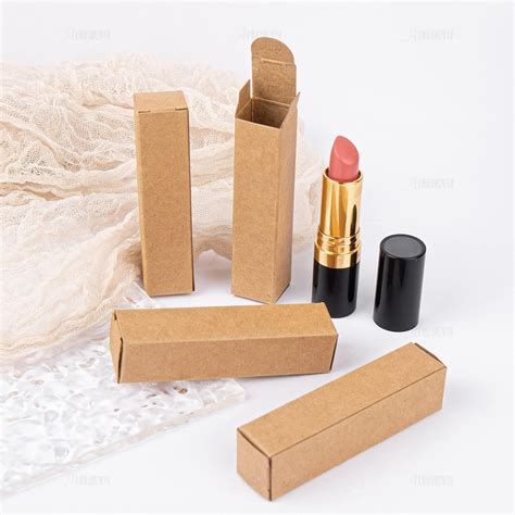 Auear Paquete De 50 Cajas De Papel Kraft Para Lápiz Labial Caja