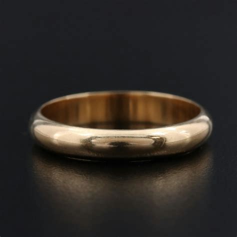 14k Half Round Band Ebth