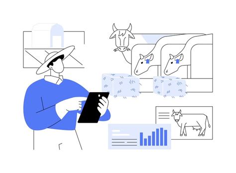 Premium Vector Livestock Feeding Statistics Abstract Concept Vector