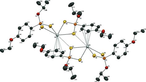 The Molecular Structure Of A Dimeric Pair Of The Title Complex Showing