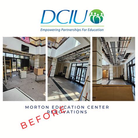 The Dciu Morton Education Center Lobby Is Almost Ready To Shine Renovations Are Nearing