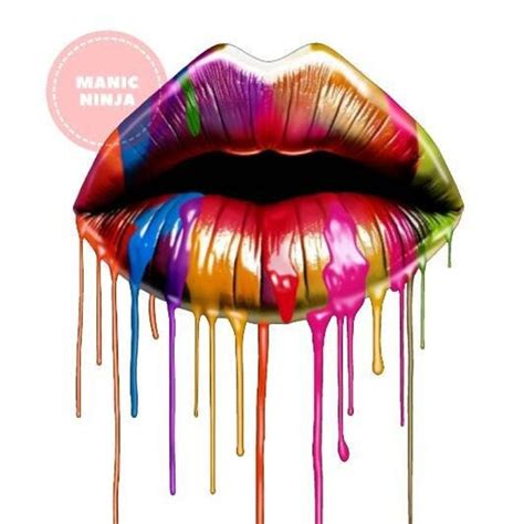 Pop Color Pout Candycore Drip Art Digital Image Sublimation Graphics