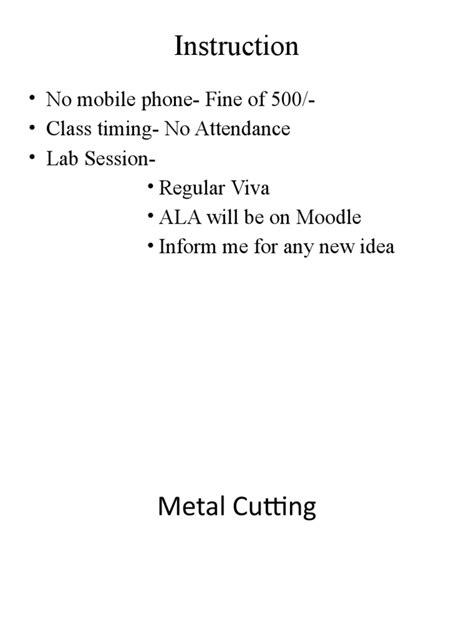 Orthogonal And Oblique Cutting Pdf Machining Materials Science