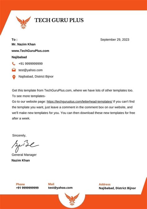 Free 253 Letterhead Format Design In Word And Pdf Download