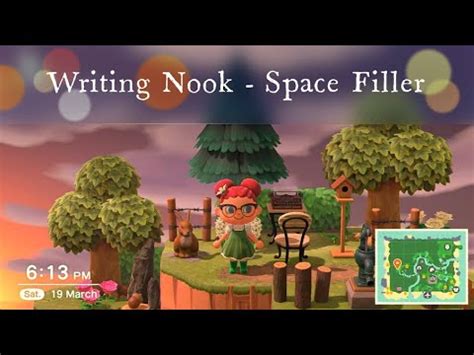 Acnh Space Filler Writing Area Speed Build Youtube