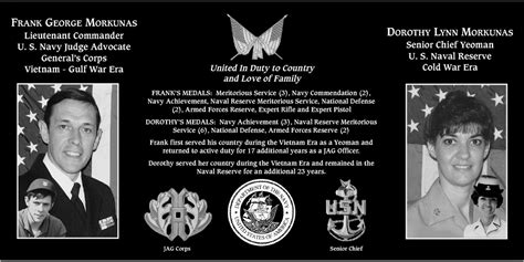 Lieutenant Commander Frank George Morkunas Mt Soledad Virtual Plaque