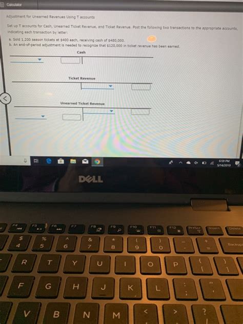 Solved Adjustment For Unearned Revenues Using T Accounts Set