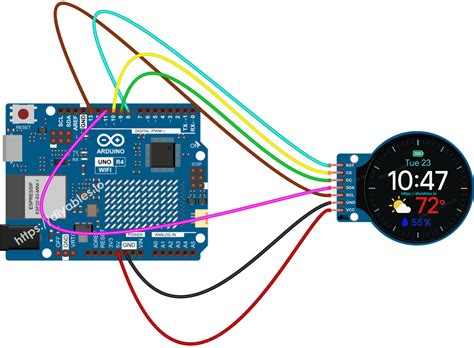Arduino UNO R4 Round Circular TFT LCD Display Arduino UNO R4 Tutorial