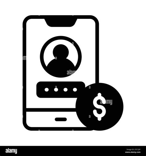User And Password Inside Mobile With Dollar Denoting Concept Icon Of