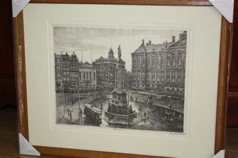 Tinus De Jongh Tinus De Jongh De Dam In Amsterdam 1916 Verkocht Kunstveiling Nl