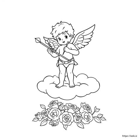 Printable Cupid Coloring Pages