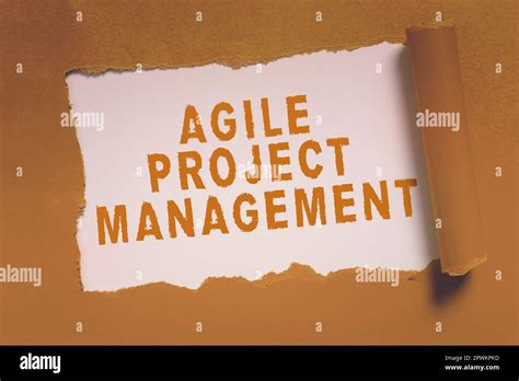 Sign Displaying Agile Project Management Concept Meaning Management Methodology From