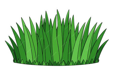Premium Vector Green Grass Vector For Cartoon