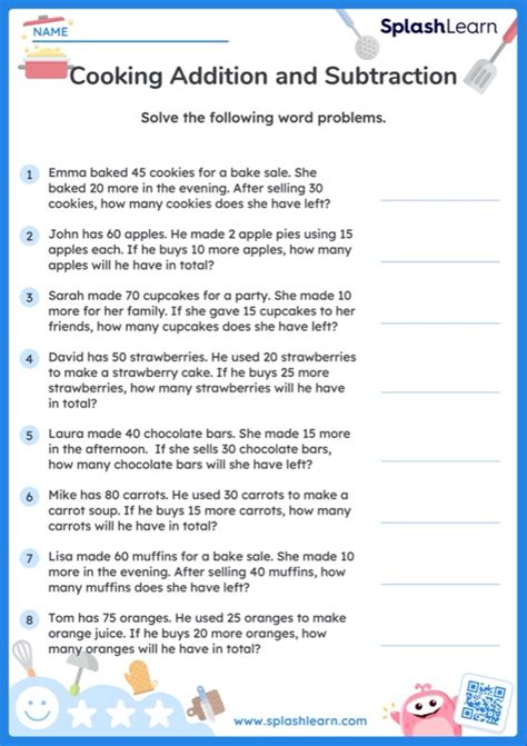Free Printable Multi Step Word Problems Worksheets Splashlearn