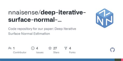 Github Nnaisense Deep Iterative Surface Normal Estimation Code