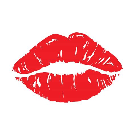 Red Lips On White Background 66712553 Vector Art At Vecteezy