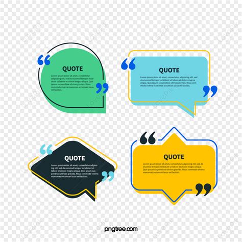 Quote Quote Border Simple Element Quotes Border Texting Quote Box Blank