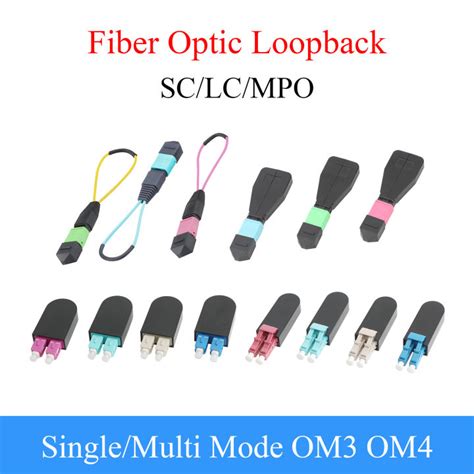 1pcs Sclcmpo Fiber Optic Loopback Female Single Mode Om3 Om4 Adapter 81224 Cores Loop Fiber