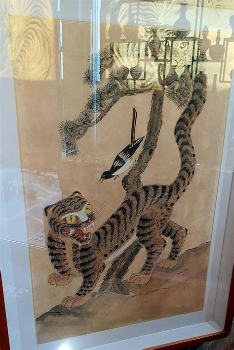 민화 까치호랑이 그림 헬로마켓