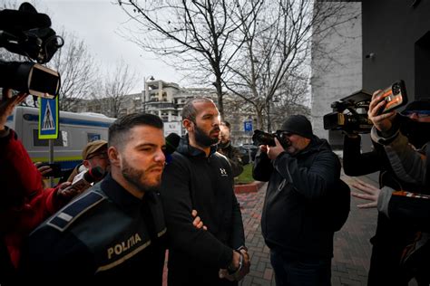 Moment Ranting Andrew Tate Is Frogmarched To Police Station For More