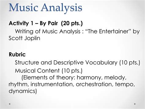 Ppt Musical Analysis Powerpoint Presentation Free Download Id2225312