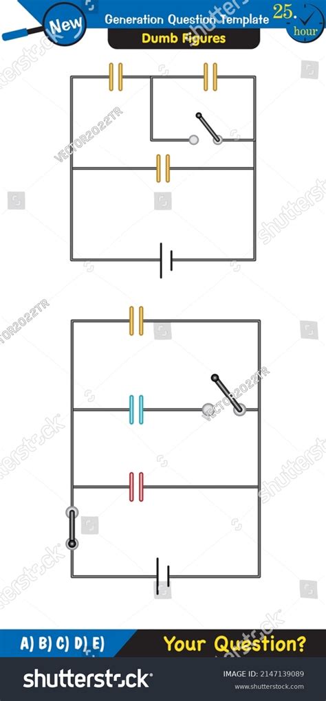 Physics Basic Electric Circuits Next Generation Stock Vector Royalty