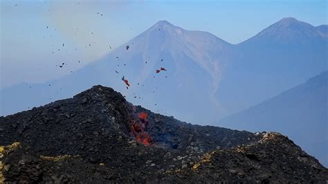 Guatemala Pacaya Volcano Eruption Erupcja Wulkanu Pacaya W Gwatemali