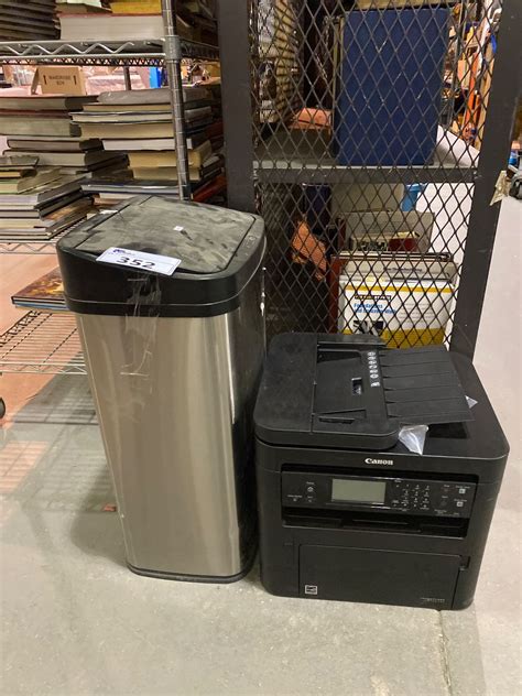 Canon Printer No Power Cord Garbage Bin And Air Compressor