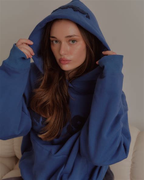 Heavyweight Chenille Hoodie Blueberry