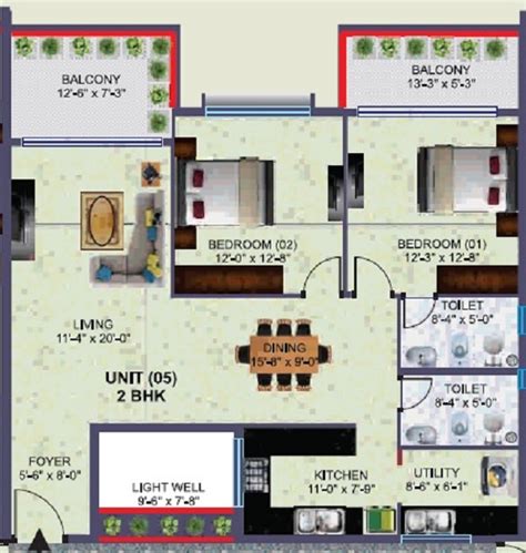 Krish Eirianwen Floor Plans Kr Puram Bangalore