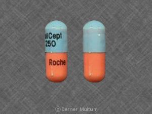 Cellcept 250 Roche Pill Orange And Turquoise Capsule Oblong Pill Identifier