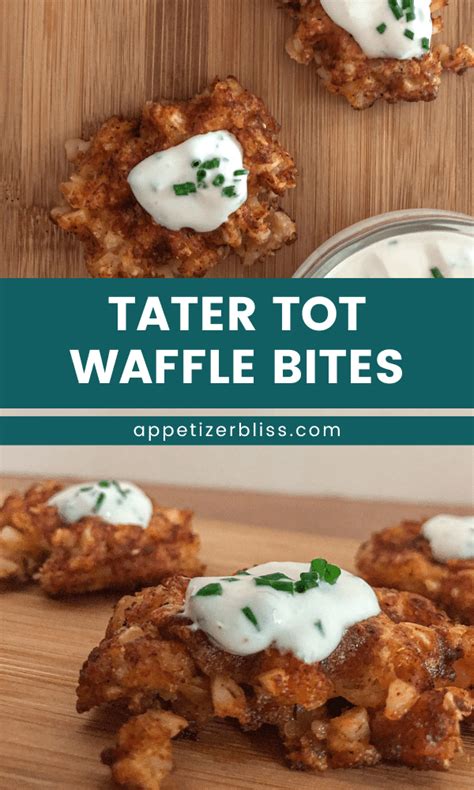Tater Tot Waffle Bites Appetizer Bliss
