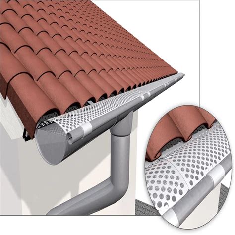 1 Meter Edelstahl Profi Laubschutzgitter Dachrinne Regenrinne Dachrinnenschutz Eur 26 99