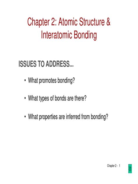 Atomic Structure And Interatomic Bonding Pdf Electron Configuration