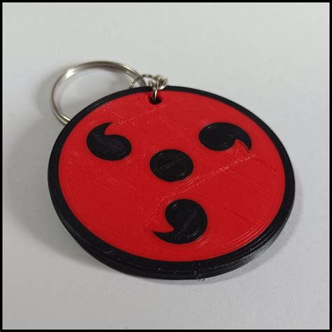 Archivo Stl Llavero Sharingan 3 Tomoe Dual 🗝️ ・plan Imprimible En 3d Para Descargar・cults