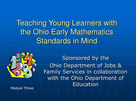 Ppt Teaching Young Learners With The Ohio Early Mathematics Standards