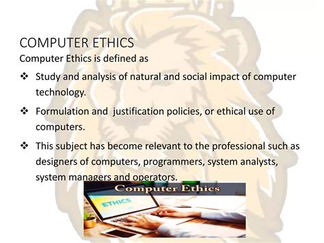 Computer Ethics Pptx