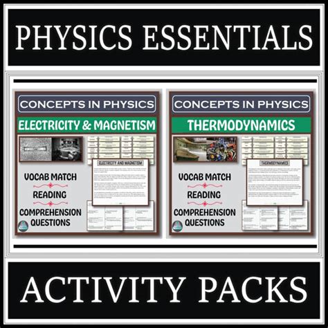 Physics Reading Pack Electricity Magnetism And Thermodynamics Activity