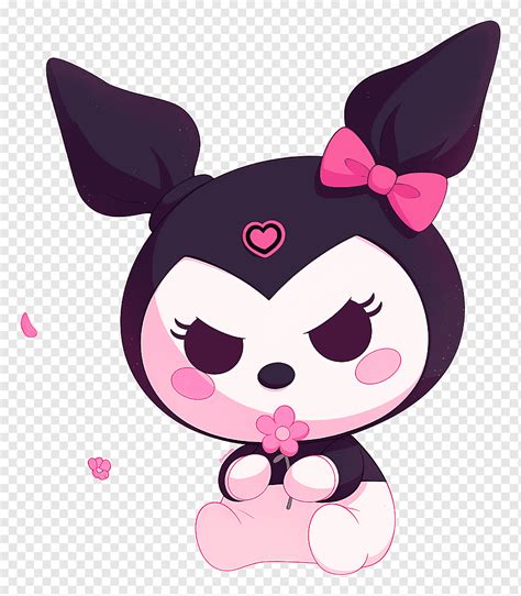 Kuromi Sanrio Kuromi Con Flor Png Pngwing