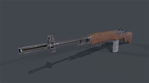 Artstation M14 Rifle Game Assets