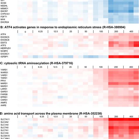 Concentration Dependent Modulation Of Selected Sensitive Genes In